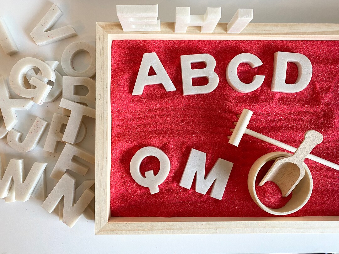 Zen and Sensory Alphabet Zen Garden for Kids and Adults Large 12" X 8 ...