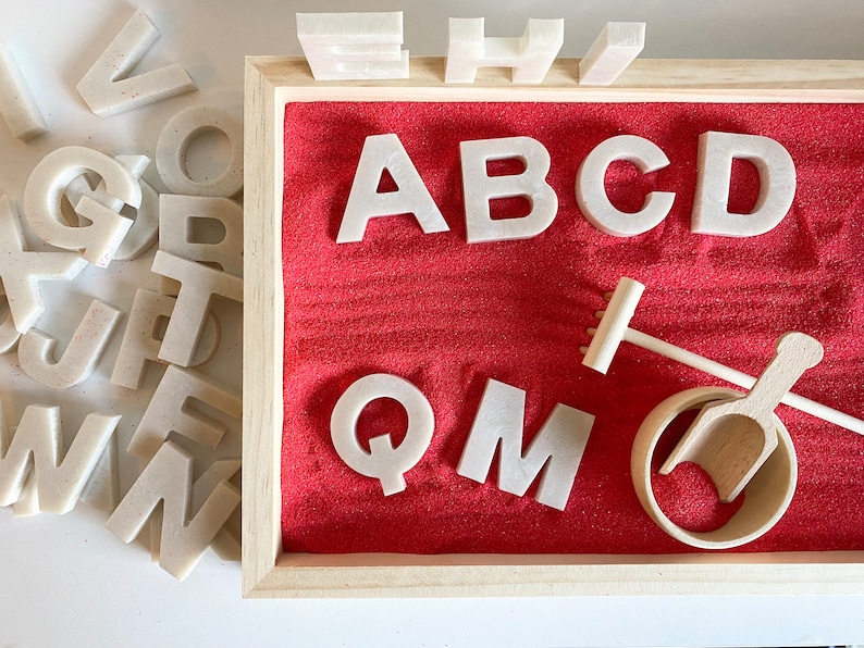 Alphabet Zen Garden for Kids & Adults: Sensory Resin Letters - Etsy