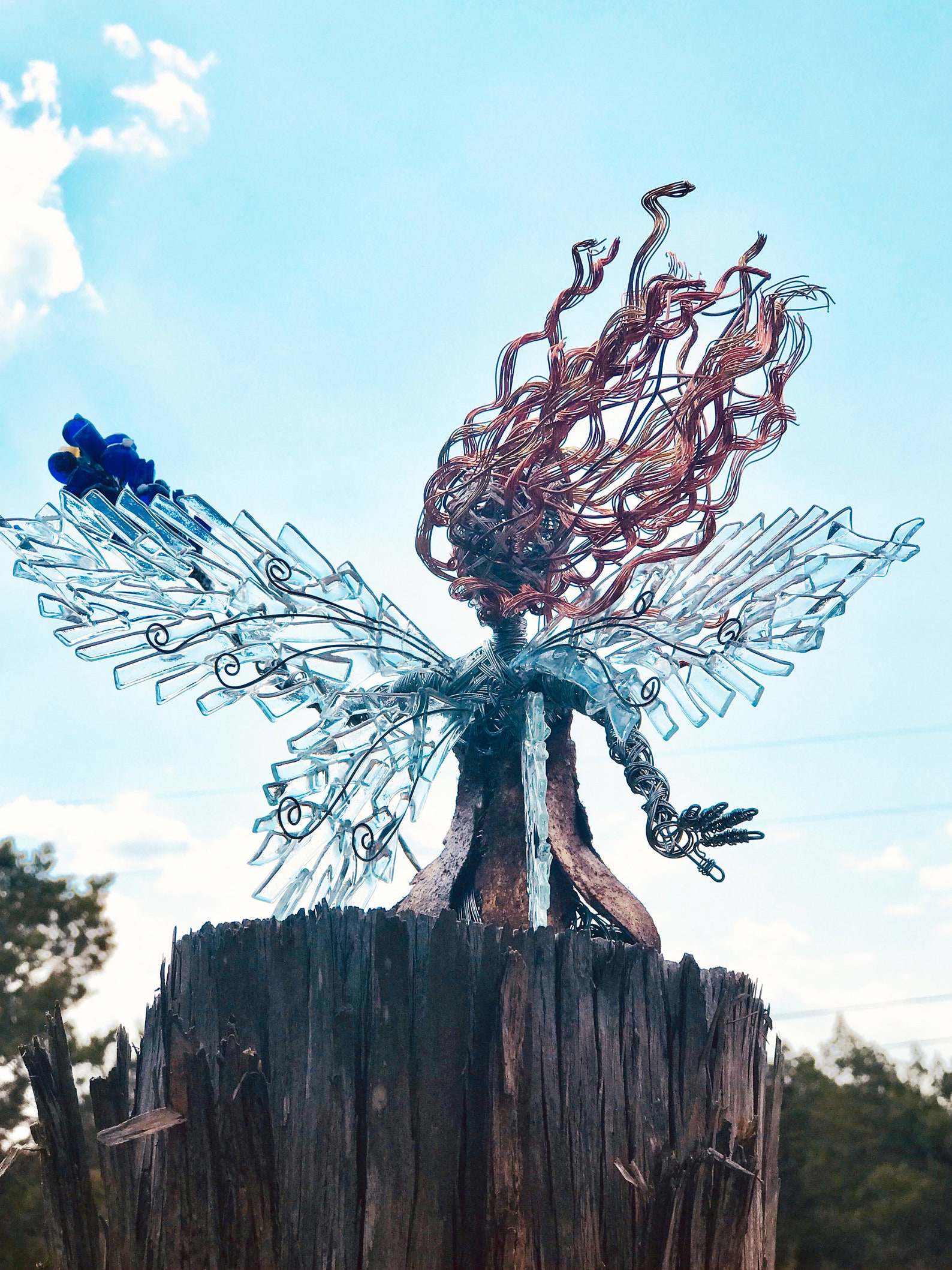 Custom Made Stainless Steel Wire Fairy Sculpture - Etsy