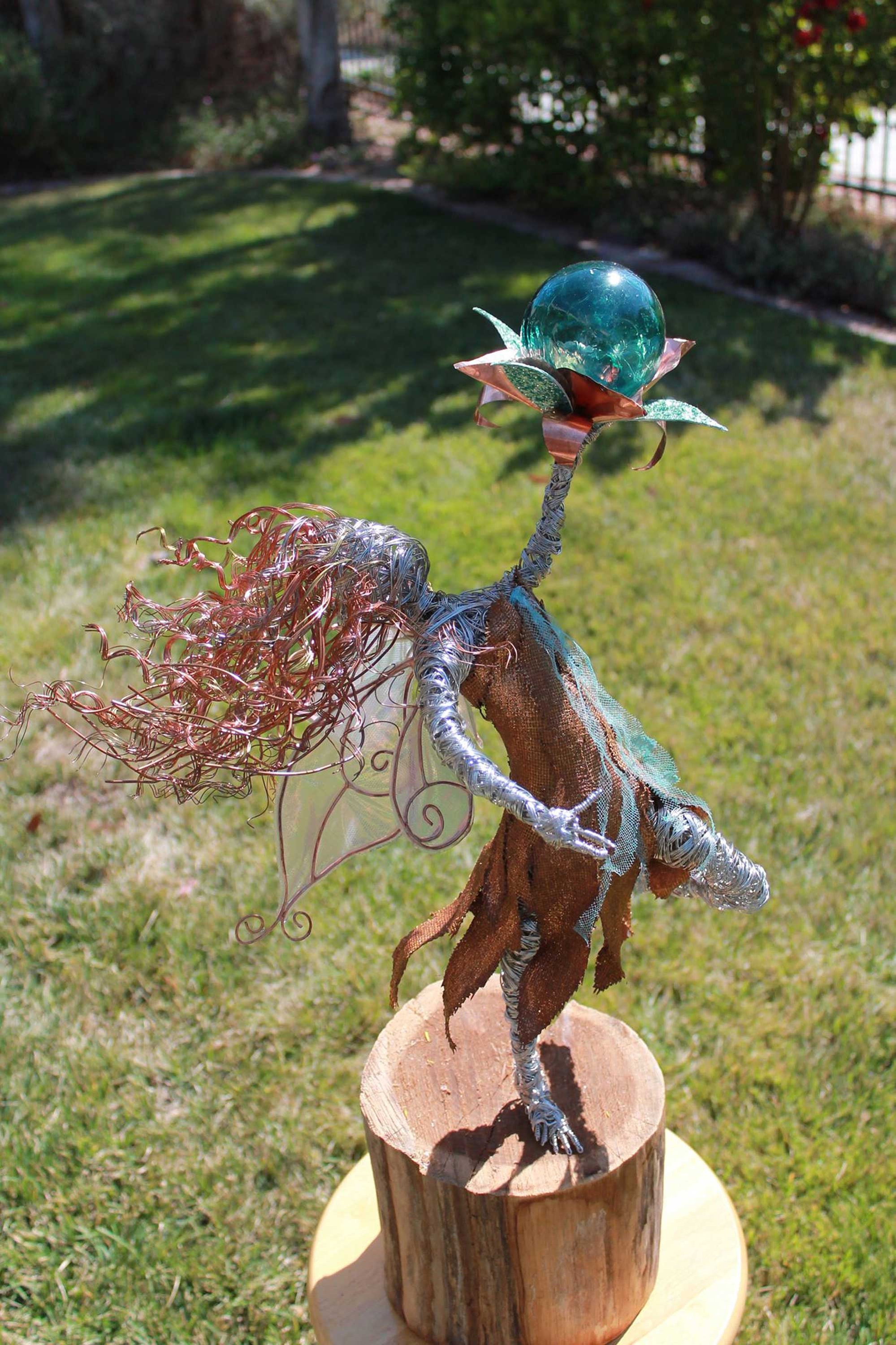 Custom Made Stainless Steel Wire Fairy Sculpture - Etsy