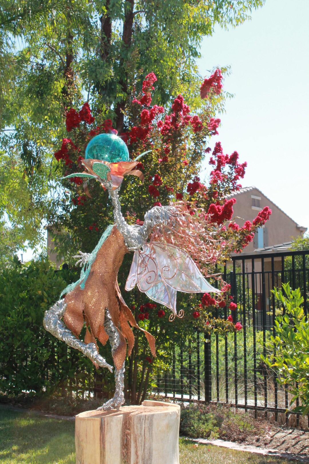 Custom Made Stainless Steel Wire Fairy Sculpture - Etsy