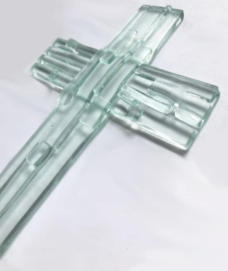 Upcycled Window Clear Glass Wall Cross - CUSTOM MADE ITEM - Etsy