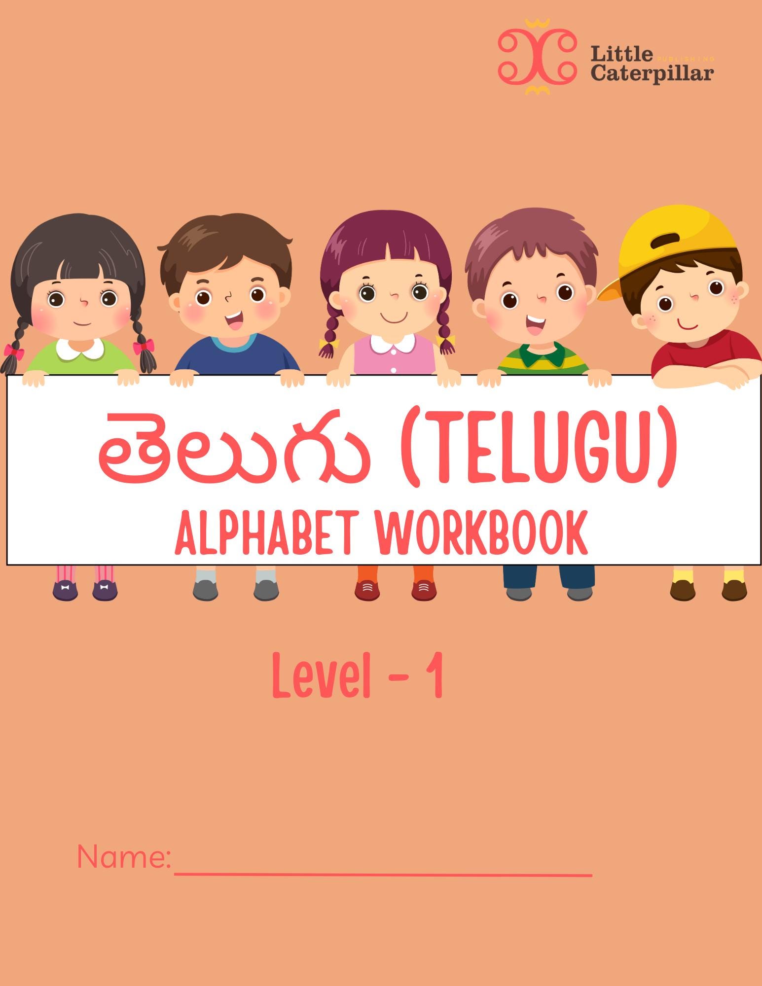 Telugu Alphabet Learning Workbook for Kids | 52 Telugu Letters Tracing ...