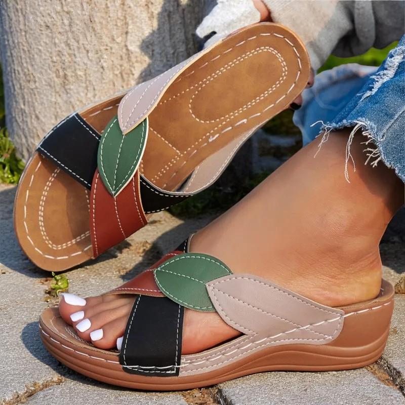 Women's Trendy Slip-on Summer Sandals for Summer| Breathable Slip-on ...