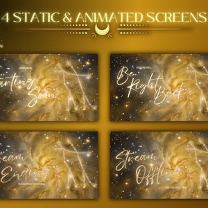 Gemini Zodiac Stream Overlay | Galaxy Twitch/youtube Package - Etsy