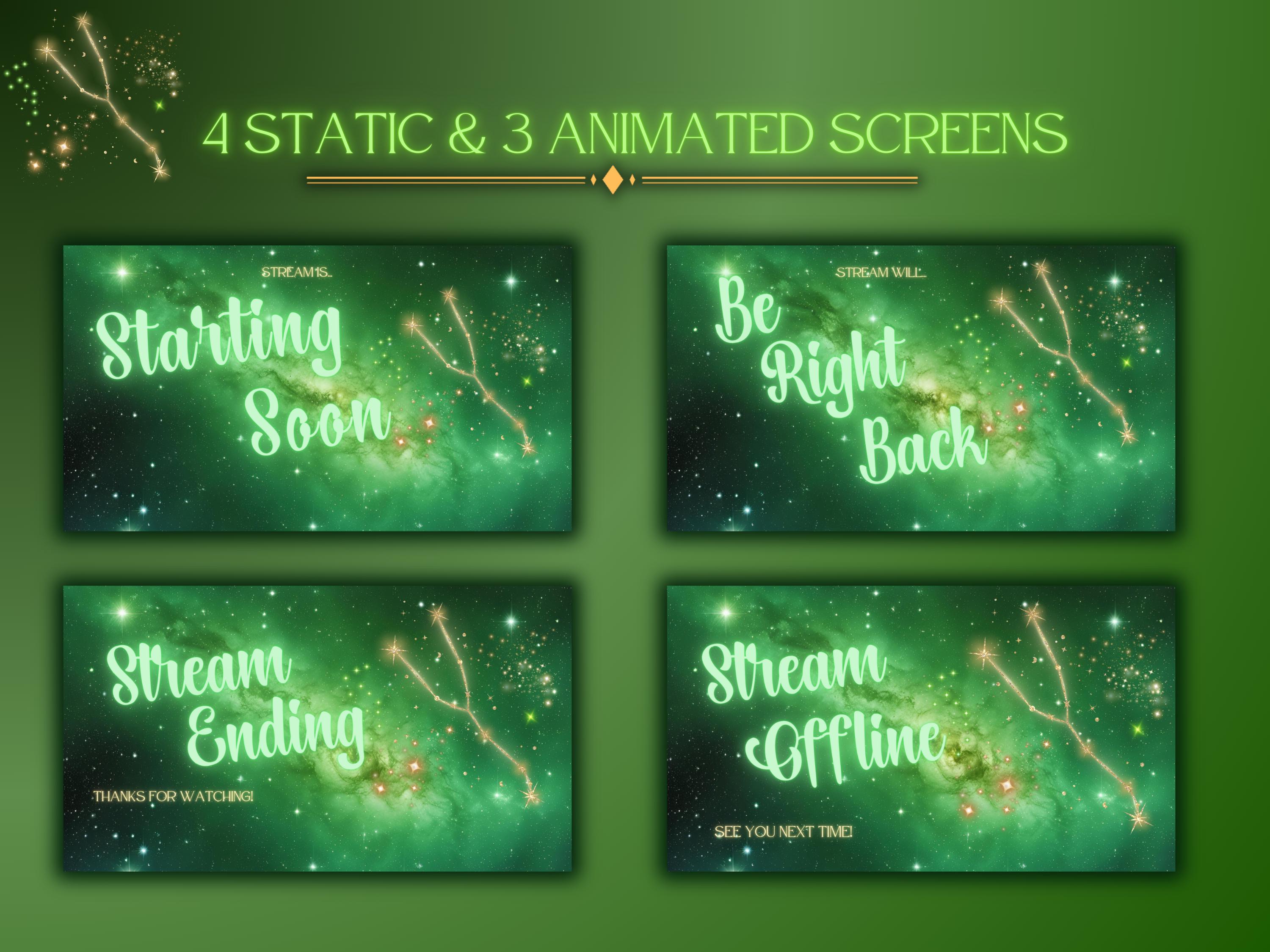 TAURUS Zodiac Stream Overlay Package Stream Overlay Bundle Stream ...