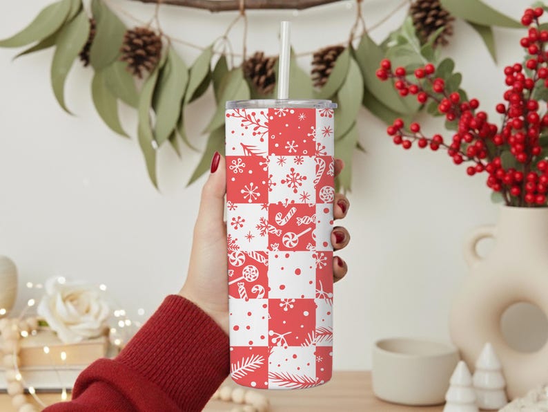 ICP 20oz Skinny Tumbler PNG Canva Mockup Transparent Background 20oz ...