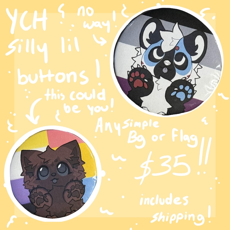 Furry Pins - Etsy