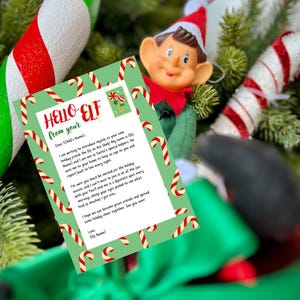 Editable Elf Christmas Arrival Letter | Printable Template - Etsy