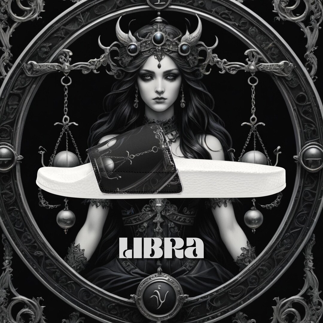 Men's Libra Zodiac Sign Removable-strap Sandals/slides Gift for Him - Etsy