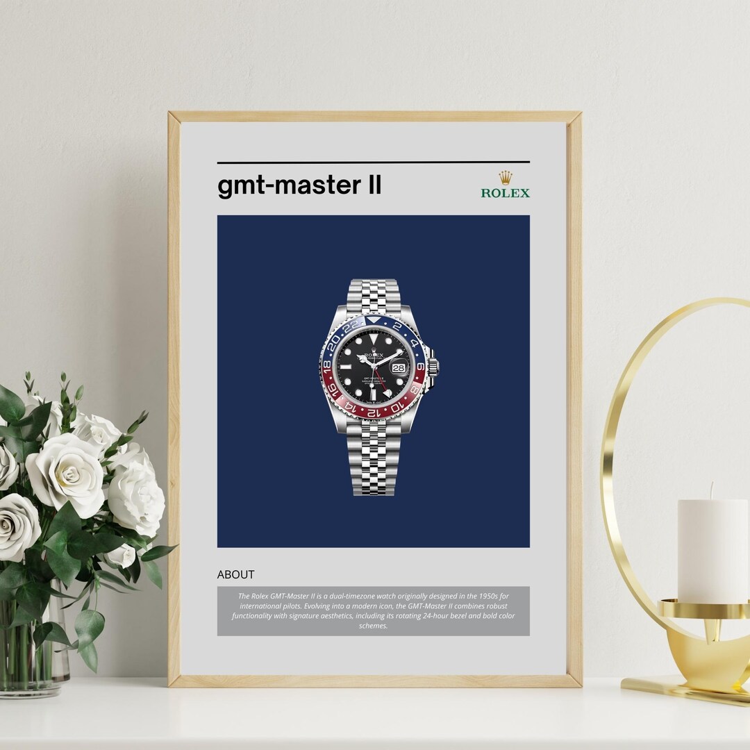 Rolex Gmt-master II – Printable Wall Art Luxury Watches | Digital ...