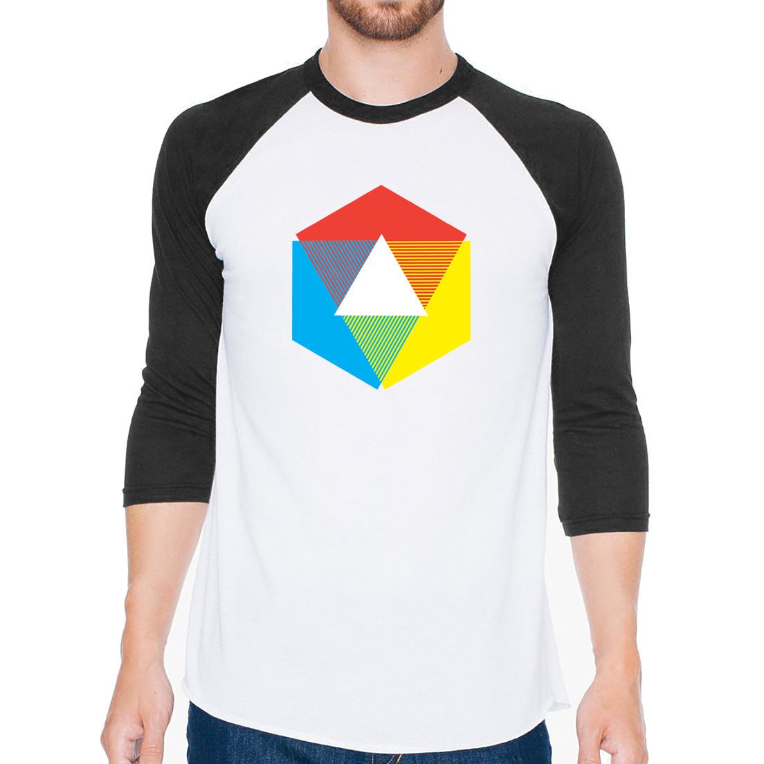Color Wheel Raglan Shirt: Unisex Rainbow T-shirt - Etsy