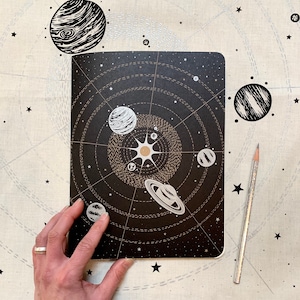 Space Notebook, Space Journal, Celestial Gift, Solar System Gift ...