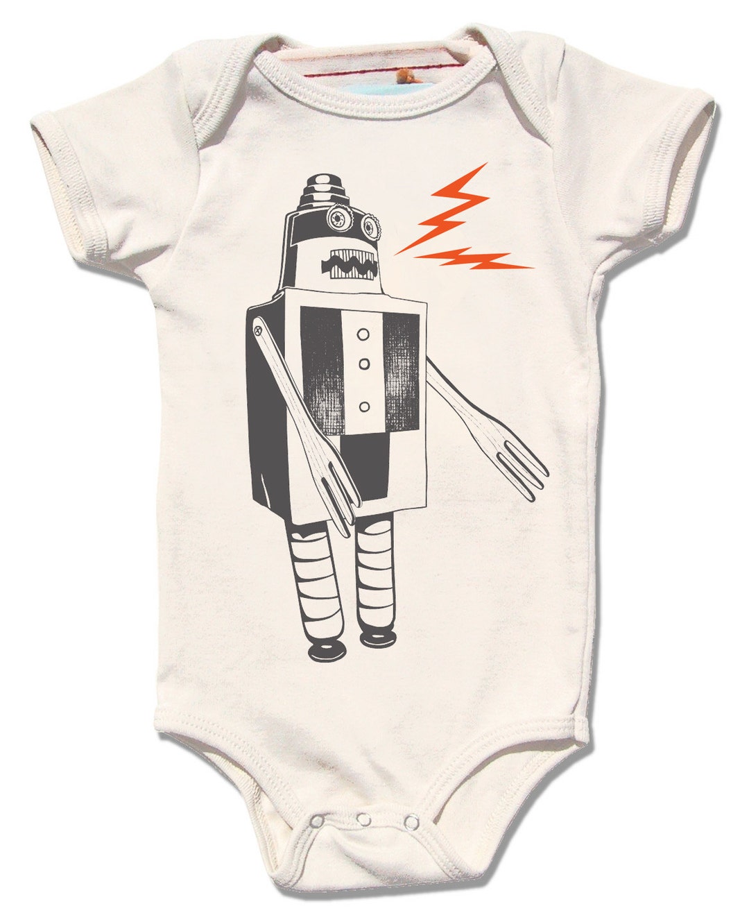 Organic Build a Robot Baby Bodysuit Rad Robotic Geeky Nerdy Short ...