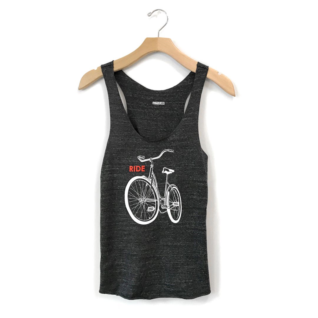 Tri-blend Woman's Bike Tank Top: Cycling Shirt - Etsy