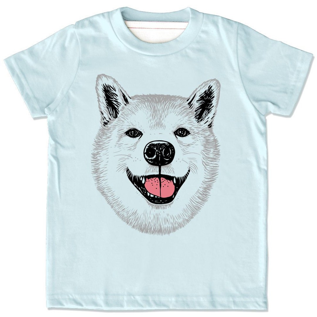 Kids Shiba Inu T-shirt, Happy Dog Graphic Tee - Etsy