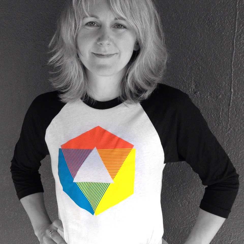 Color Wheel Raglan Shirt: Unisex Rainbow T-shirt - Etsy