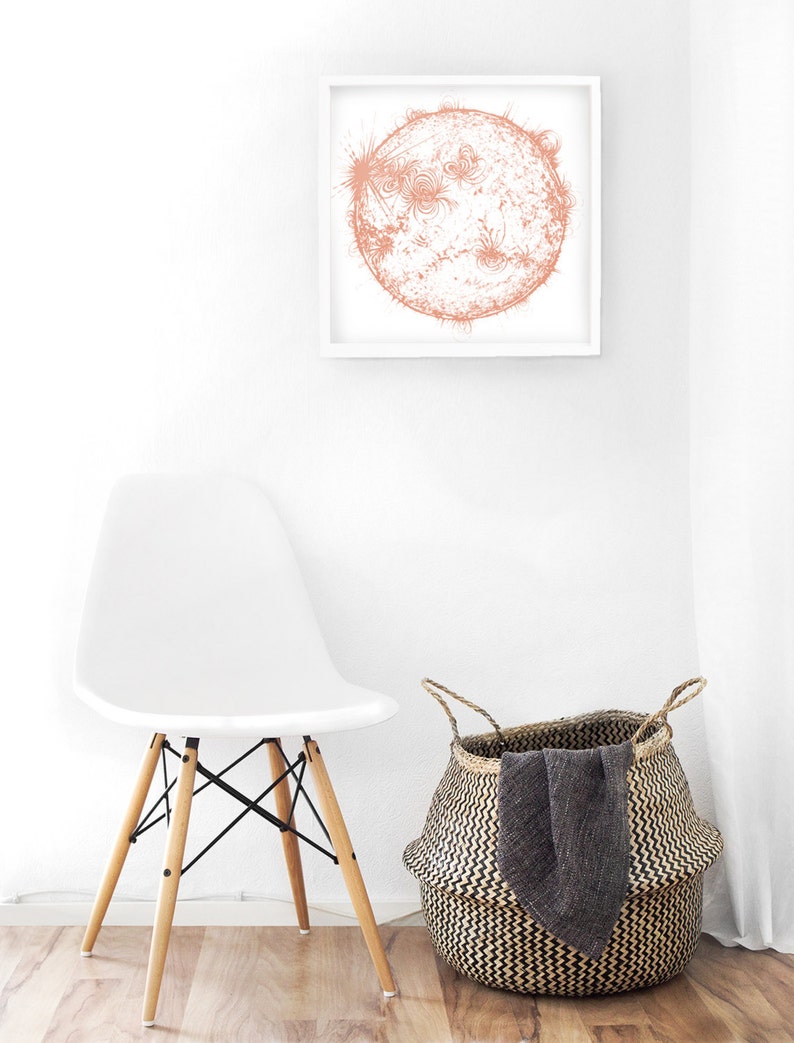 Space Art Print Sun Art Print Minimalist Minimal Modern | Etsy Space Art Print Sun Art Print Minimalist Minimal Modern | Etsy