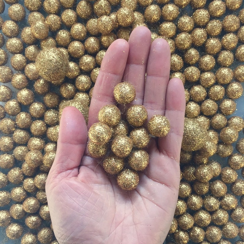 Mini Glitter Balls - Etsy
