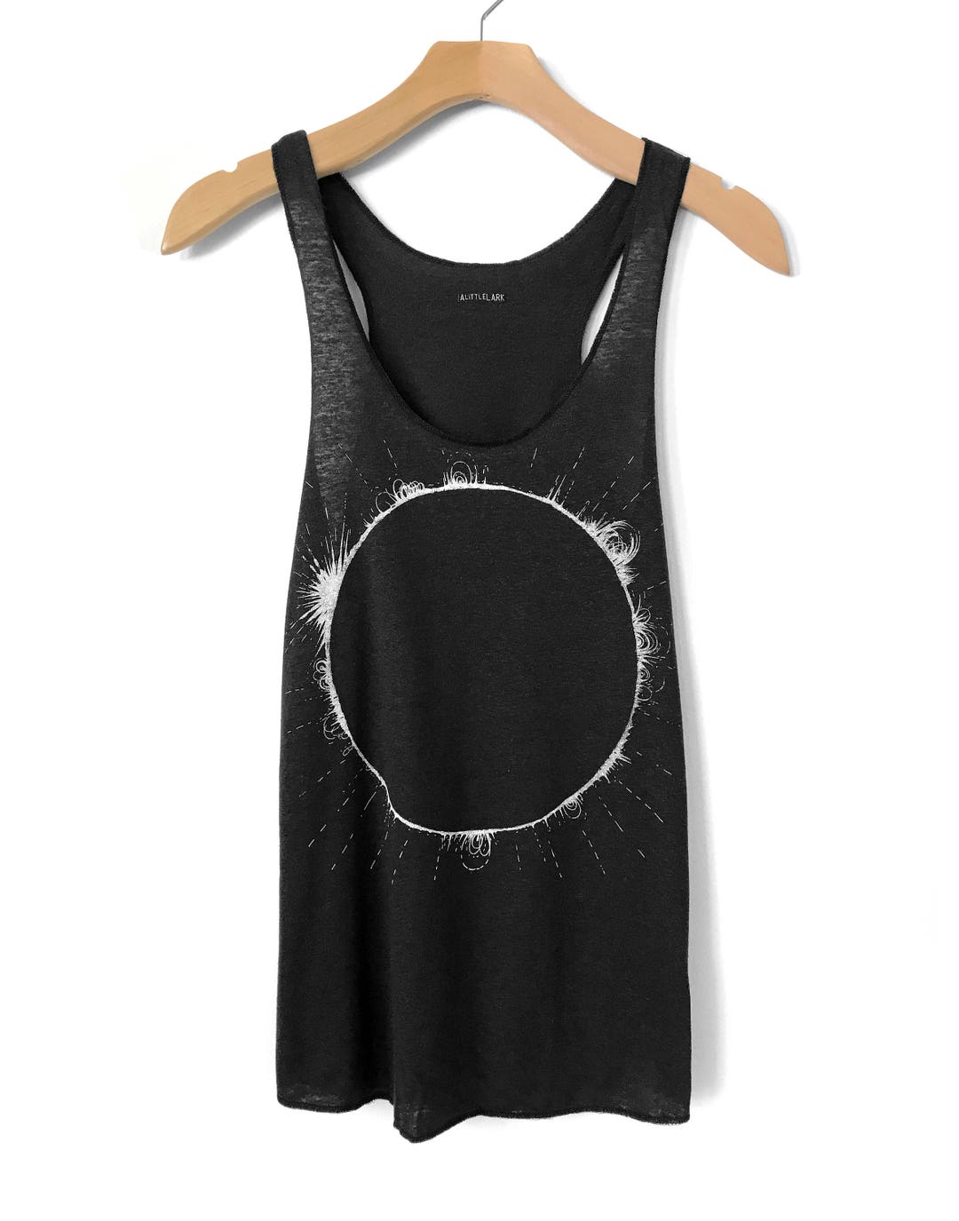 Solar Eclipse Tank Top: Hand-printed Astronomy Shirt - Etsy