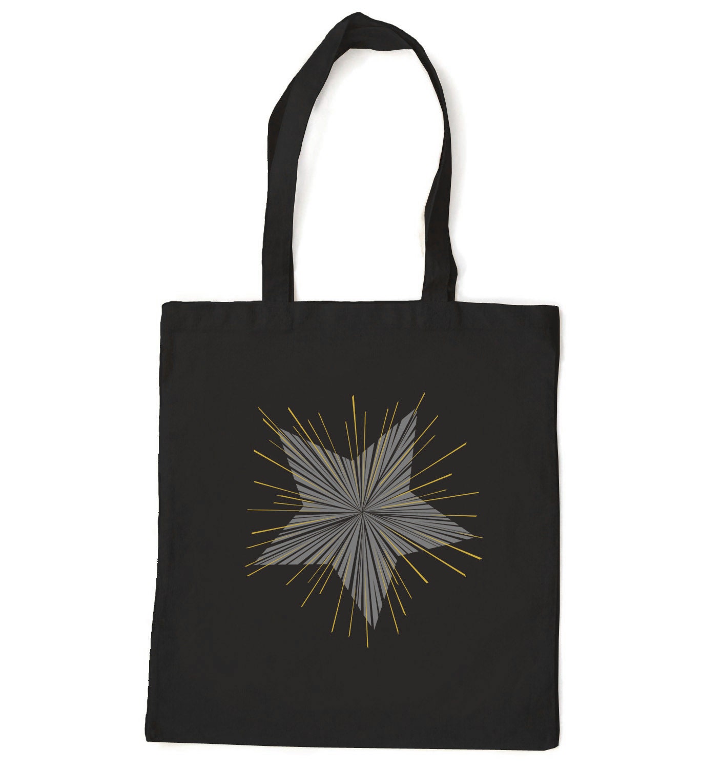 Star Tote Bag Tote Bags Gold Handbag Tote Cotton Tote - Etsy