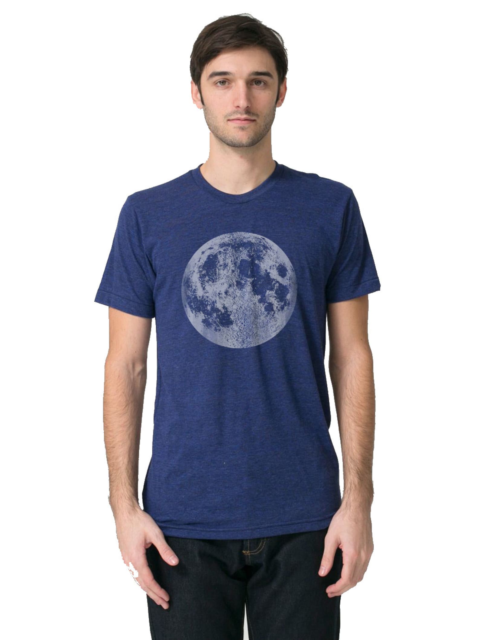 Blue Full Moon Shirt Kids Moon Tee Moon Shirt Matte - Etsy