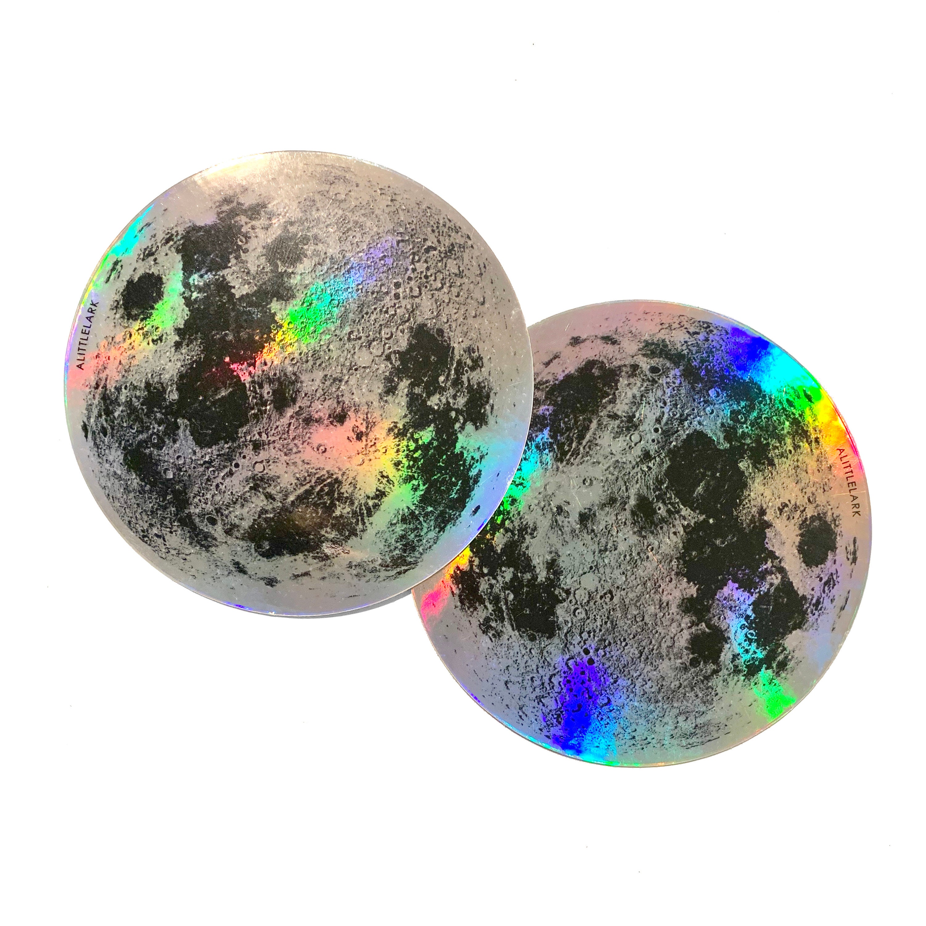 Hologram Moon Stickers 3 Inch Moon Sticker Moon Party - Etsy UK