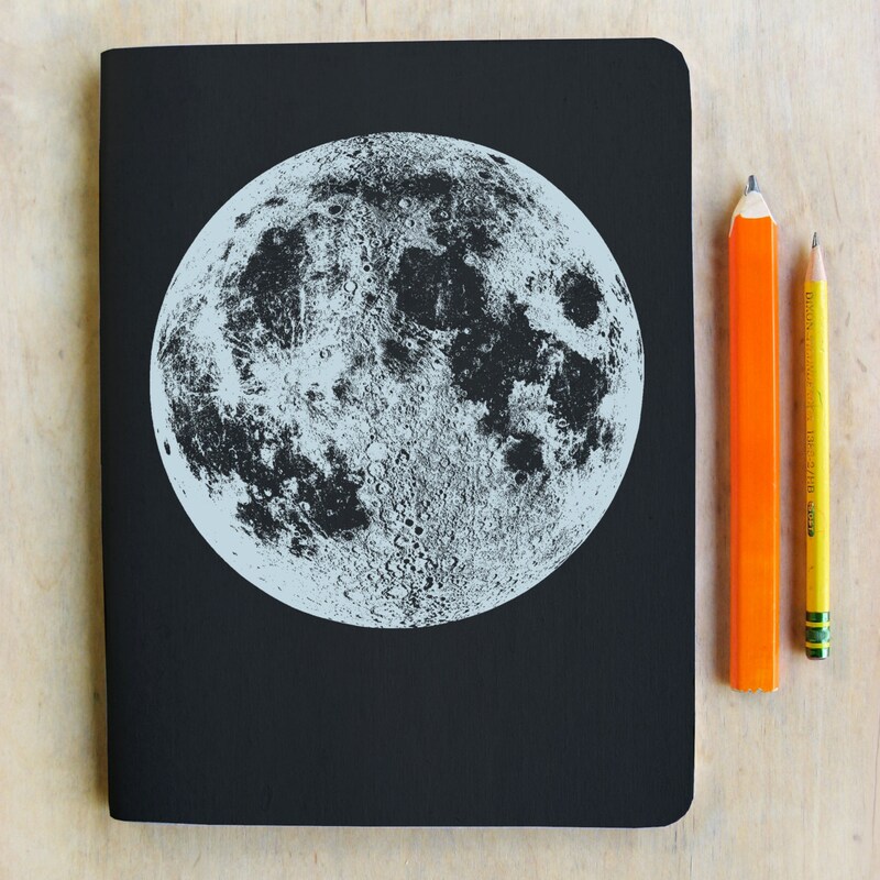 Moon Notebook - Etsy UK