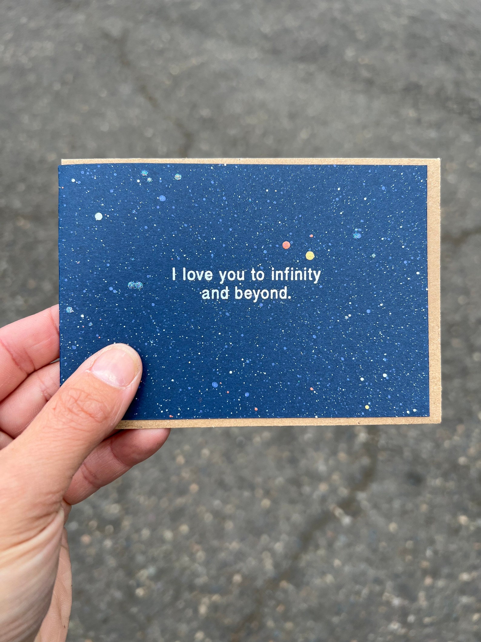 Infinity Love Card: Hand-painted Space Anniversary Card - Etsy