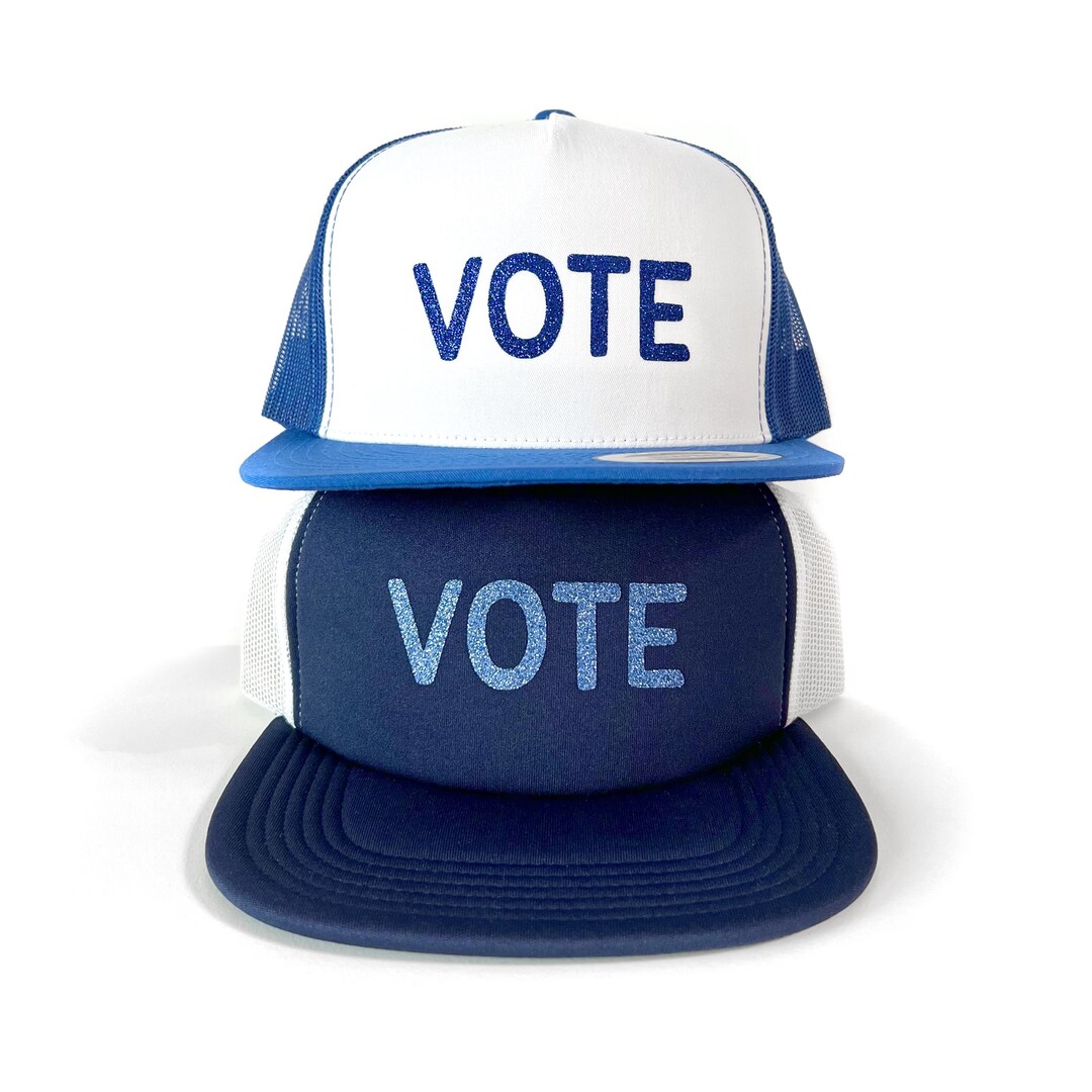 Glitter Vote Trucker Hat: Handmade Political Statement Cap - Etsy