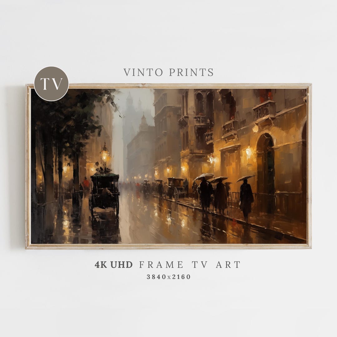 Vintage Venice City Art for Frame TV | Vintage Art | Antique Scenery ...