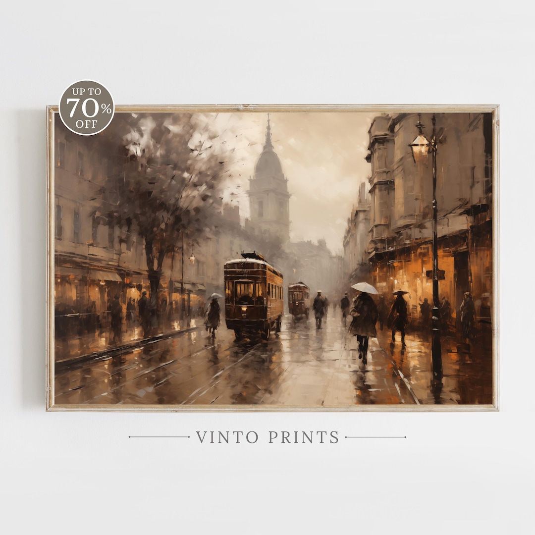 Vintage London City Print | Vintage Print | London | Antique City Wall ...