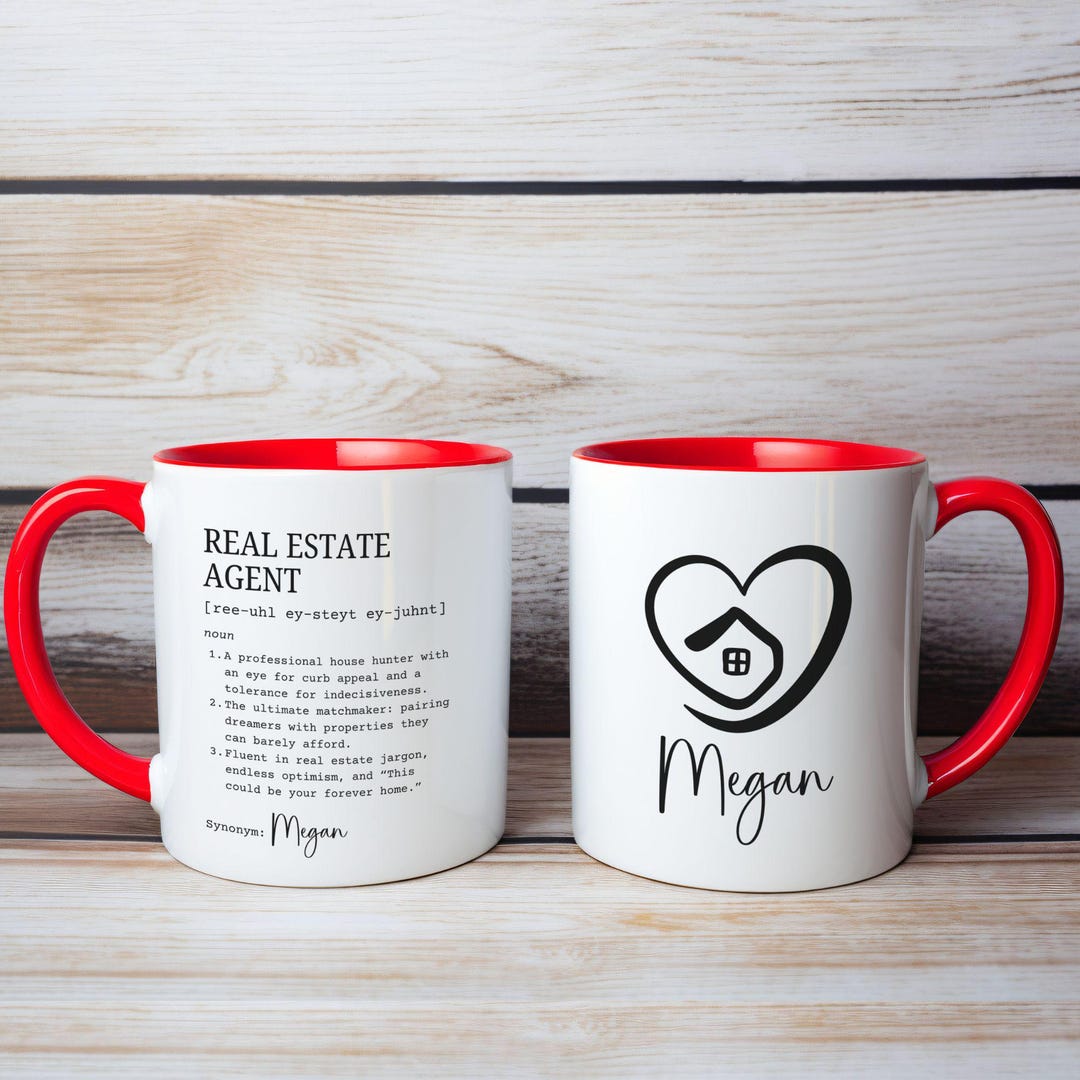 Personalized Coffee Mug for Real Estate Agents, Realtor Coffee Cup ...