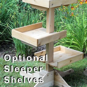 3 Level Outdoor Cedar Cat Tree (2, 4 and 5 Level Models Also Available ...