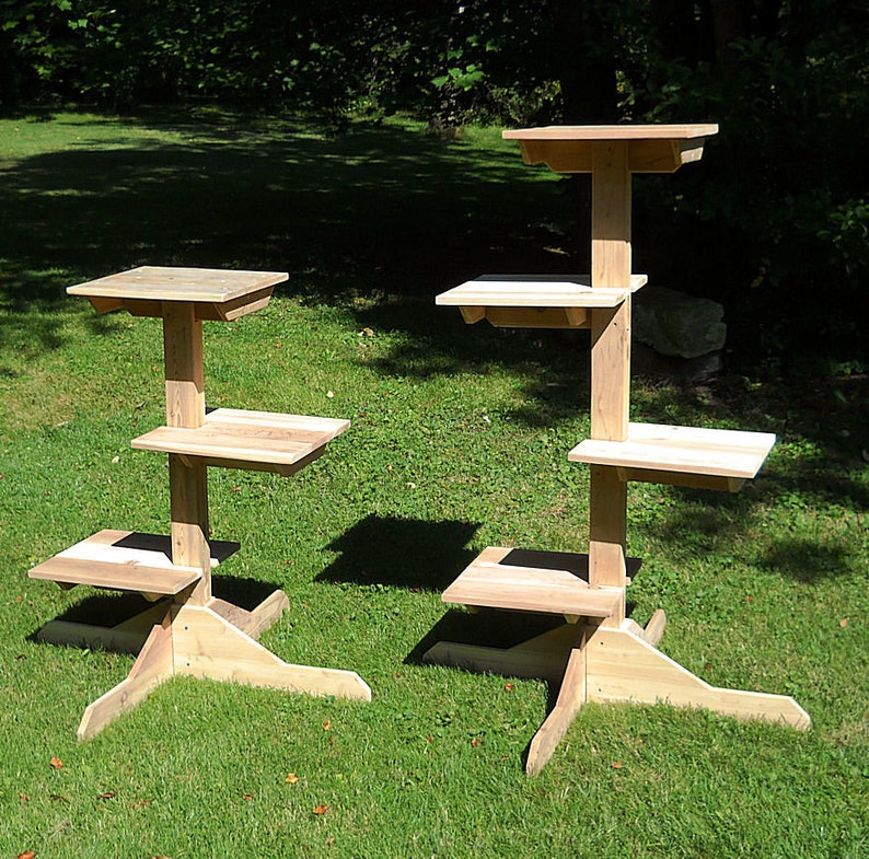 4 Platform / Perch Outdoor Cat Tree Tower Made With Weather Resistant ...