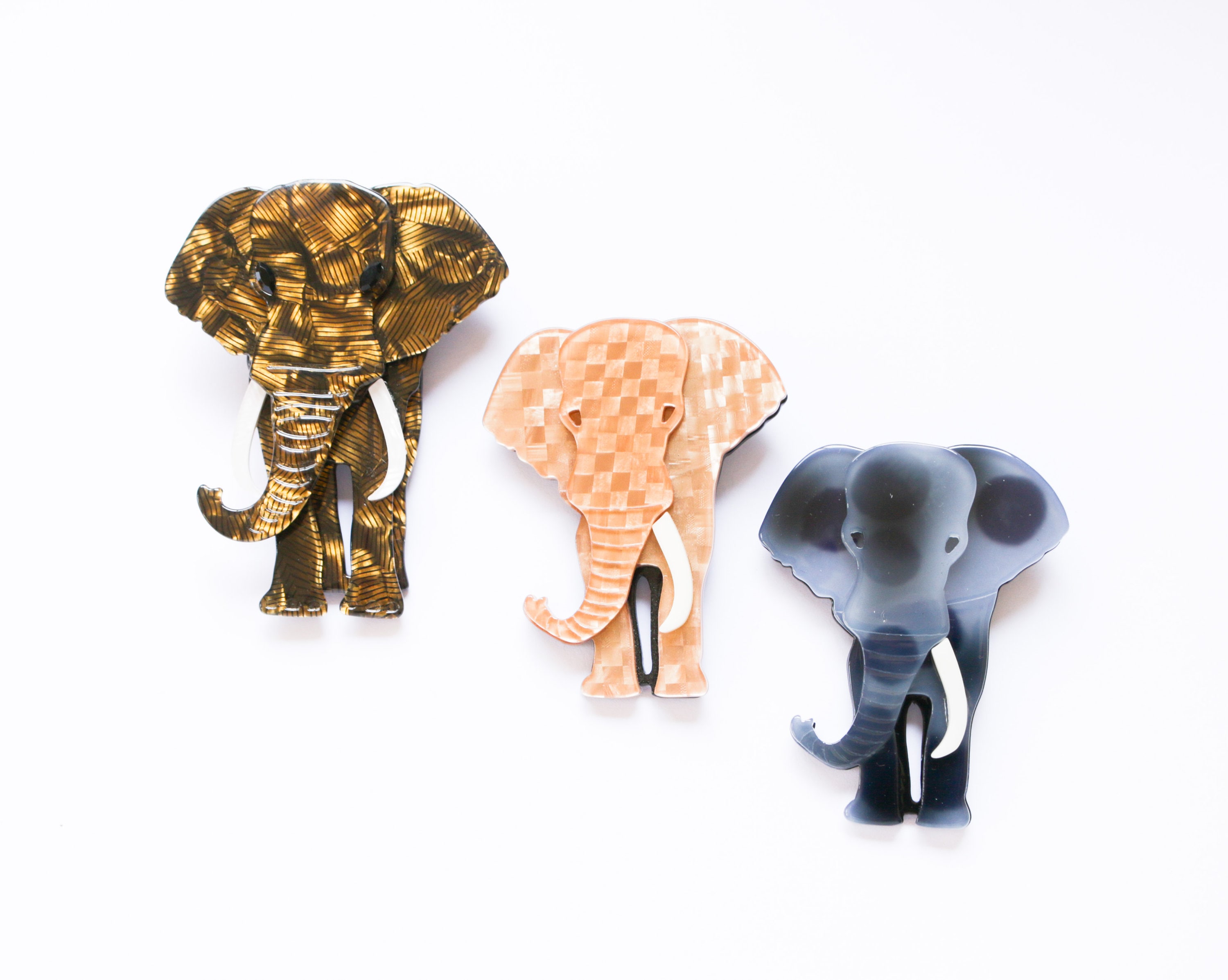 Elephant Pin, Large Elephant Brooch, Elephant Brooch Pin, Retro ...