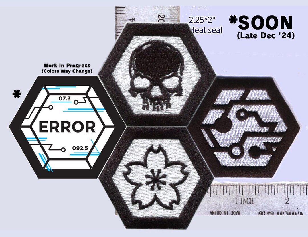 Cyberpunk Hex Patches iron On - Etsy