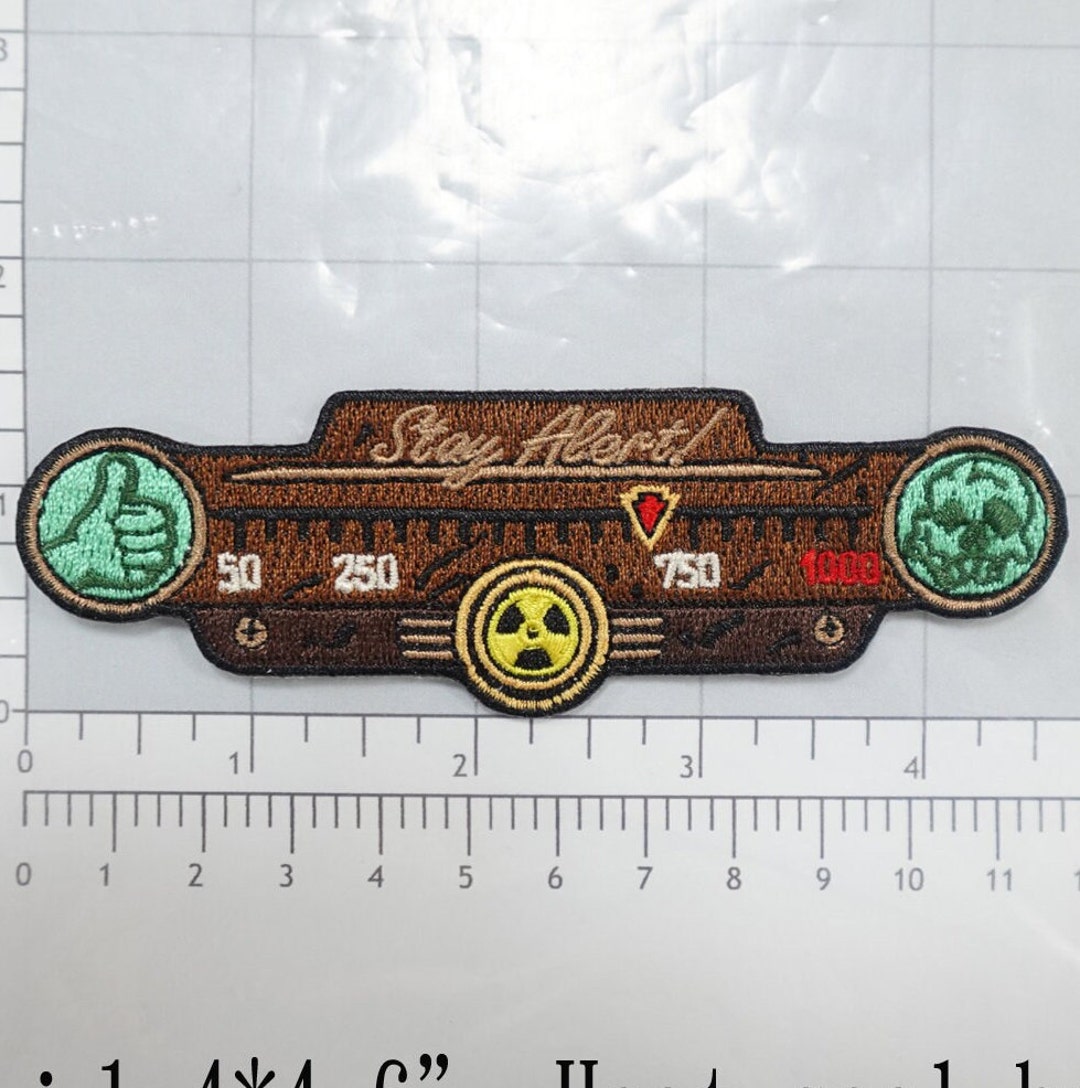 Stay Alert! - Geiger Counter - Nuclear Fallout - Gaming Patch - Etsy