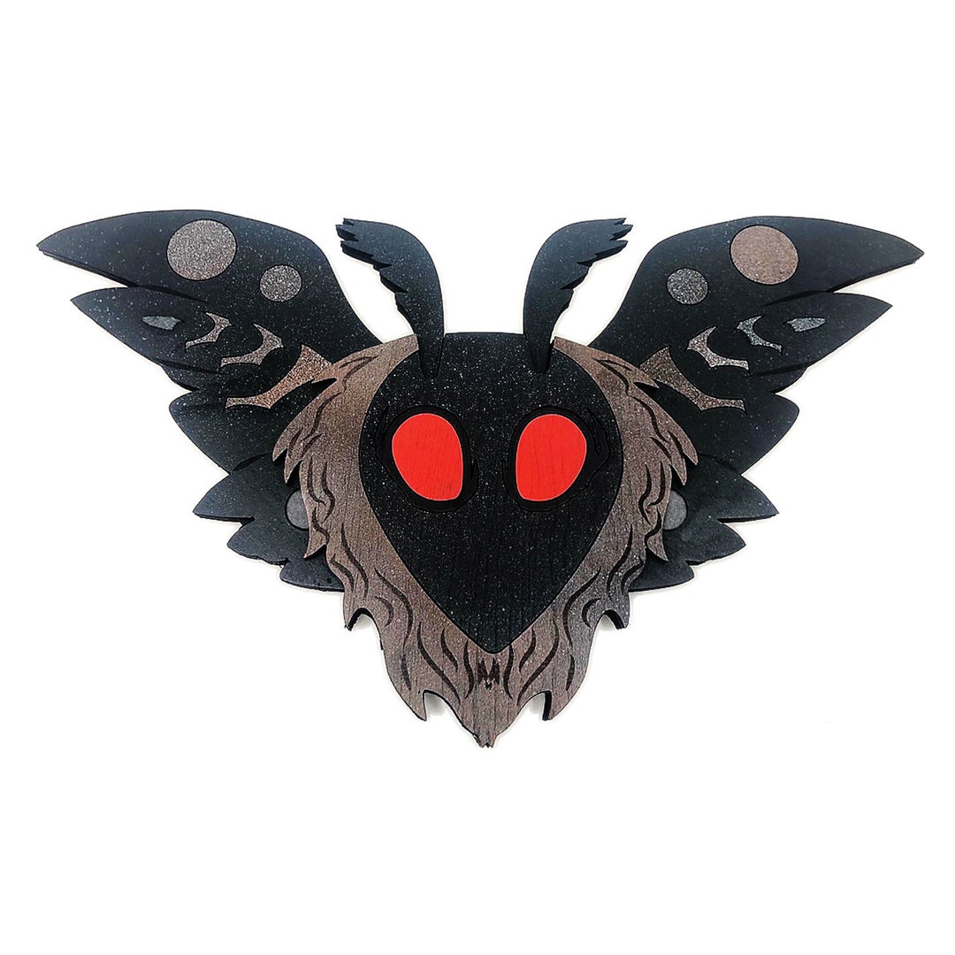 Mothman Decor - Creepy Cute Cryptozoology - Macabre Art - Halloween ...