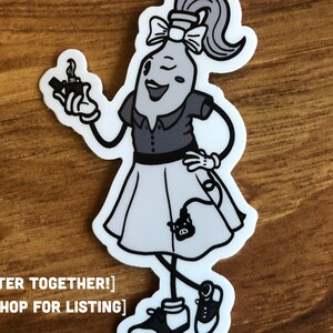 Mr. Chippy Choppy - Cute Guillotine Vinyl Decal - Etsy