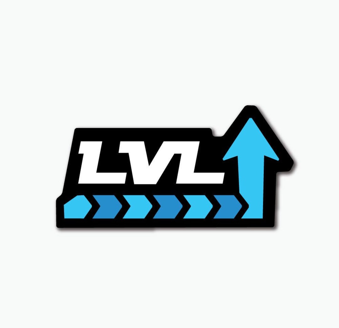 LVL UP Sticker Gamer Decals Nerdy RPG Video Game Stickers - Etsy