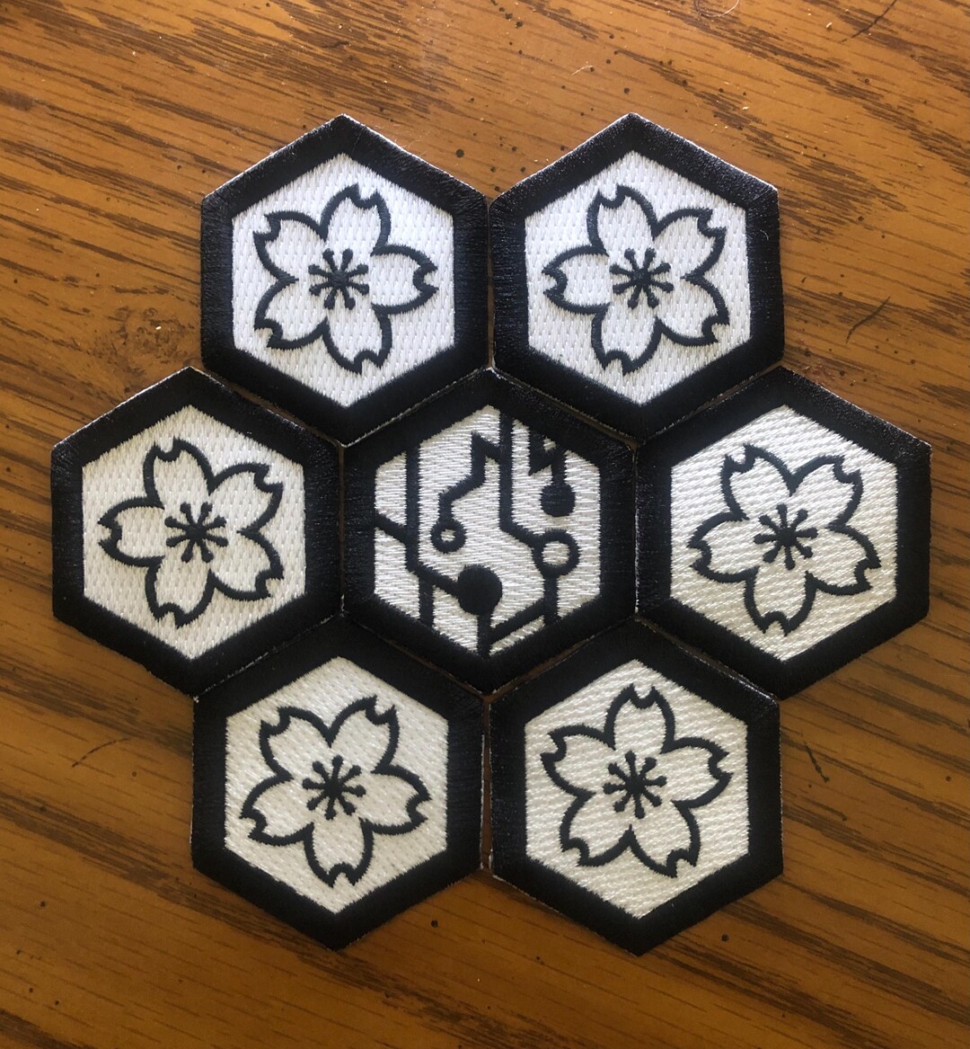 Hexagon Cyberpunk Patches (iron On) - Etsy