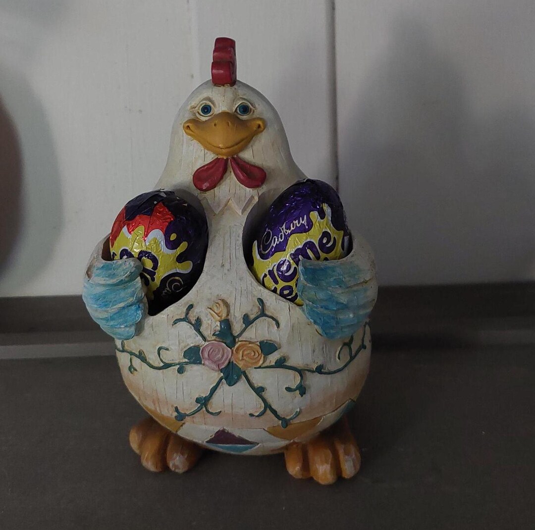Vintage Quirky Rare Wooden Hand Painted Chicken/hen Egg Holder - Etsy