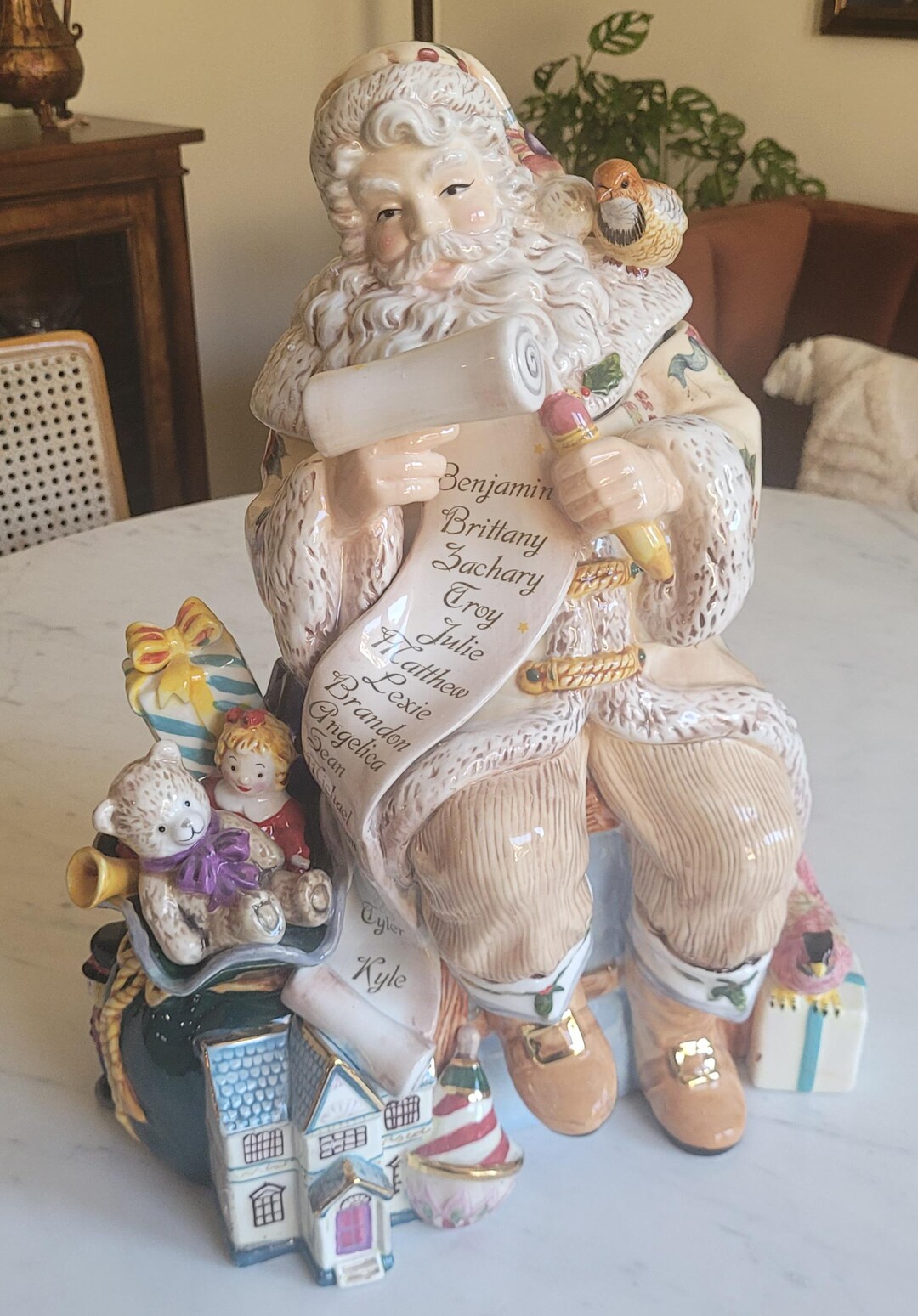 Vintage Waterford Santa Cookie Jar - Etsy