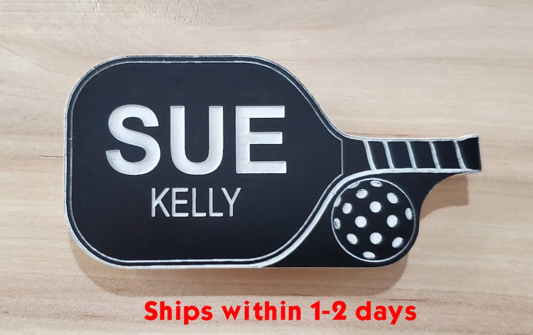 Pickleball Name Tag – Custom Engraved and Personalized With Your Name ...