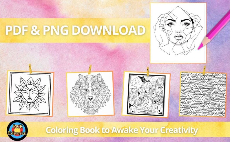 Modern Art: Creative Coloring Book for Relax and Awake the Imagination ...