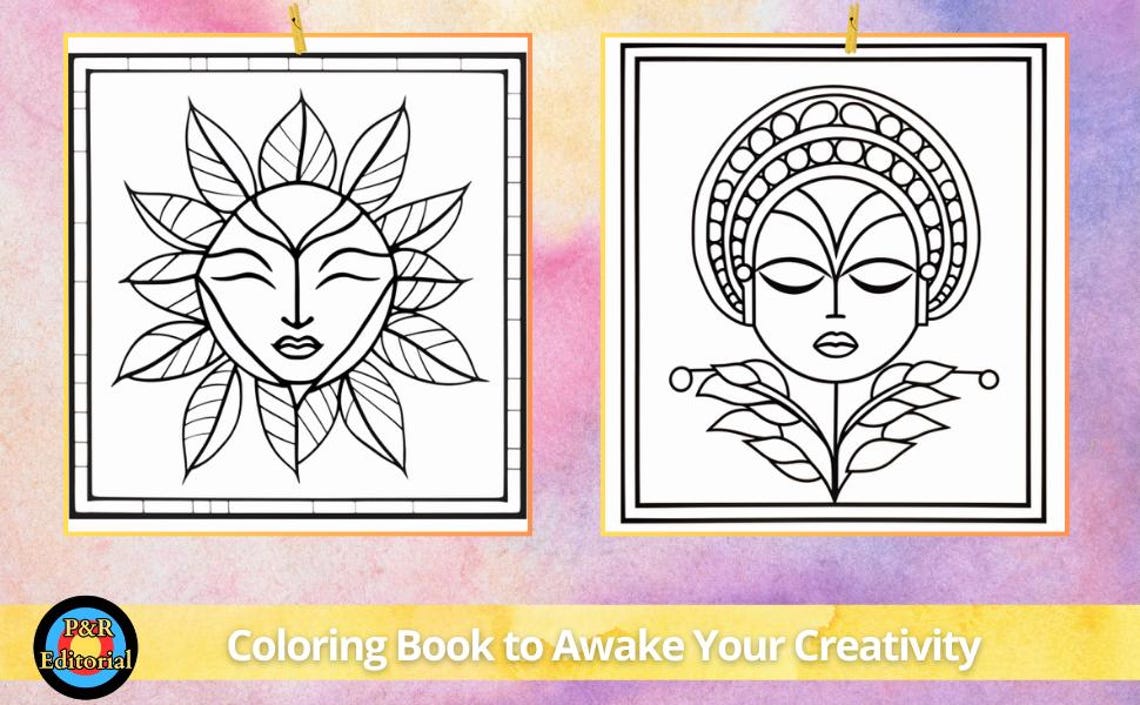 Modern Art: Creative Coloring Book for Relax and Awake the Imagination ...