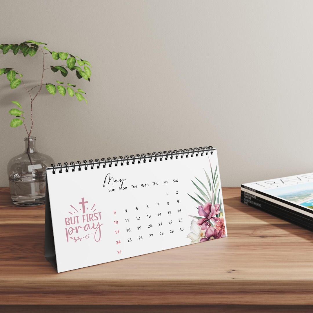 Christian Desk Calendar With Inspirational Bible Quotes, Faith-based ...
