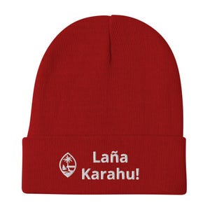 Guam Seal Chamorro Laña Karahu Embroidered Beanie - Etsy