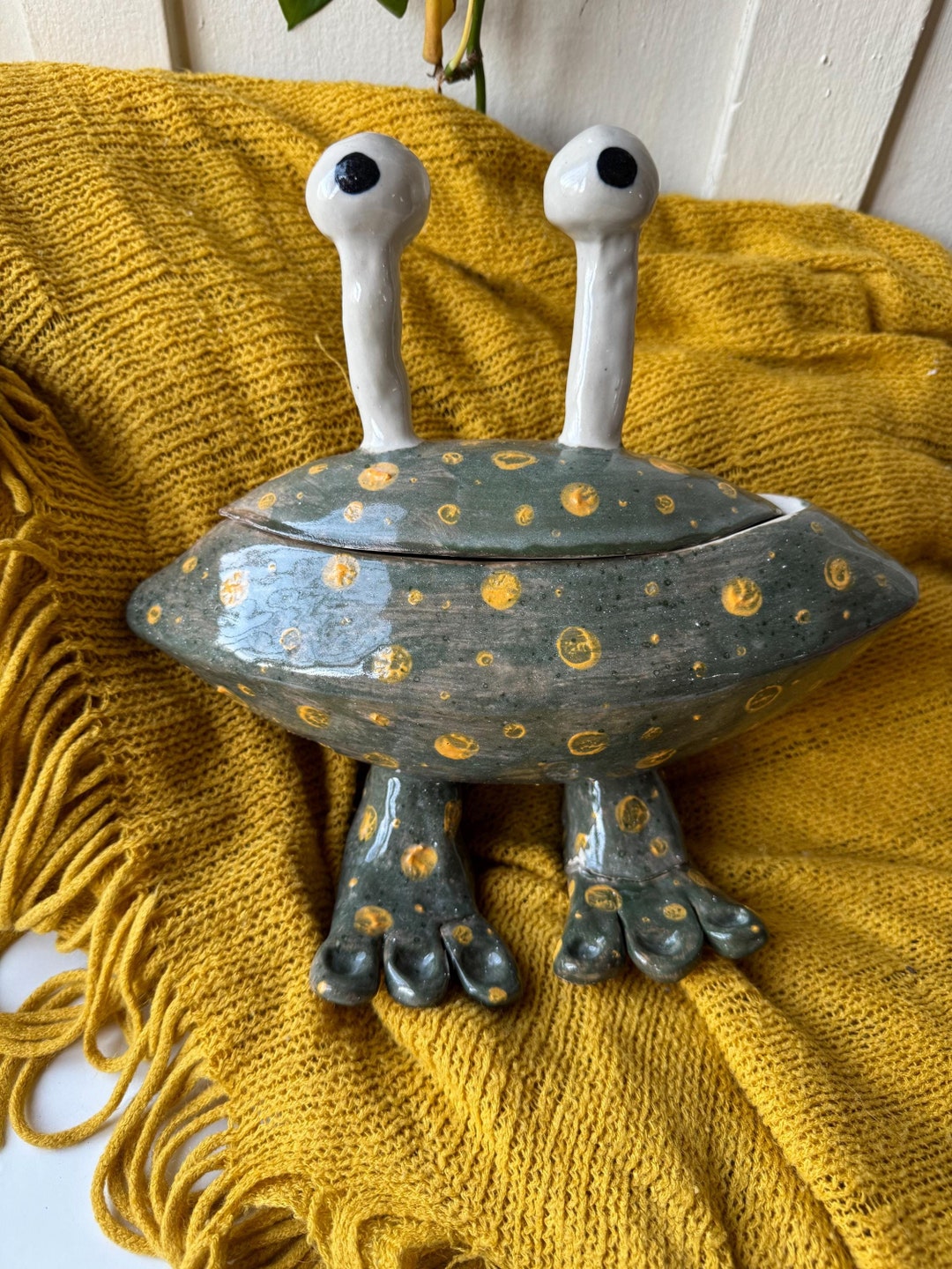 Handmade Ceramic Monster Cookie Jar - Etsy